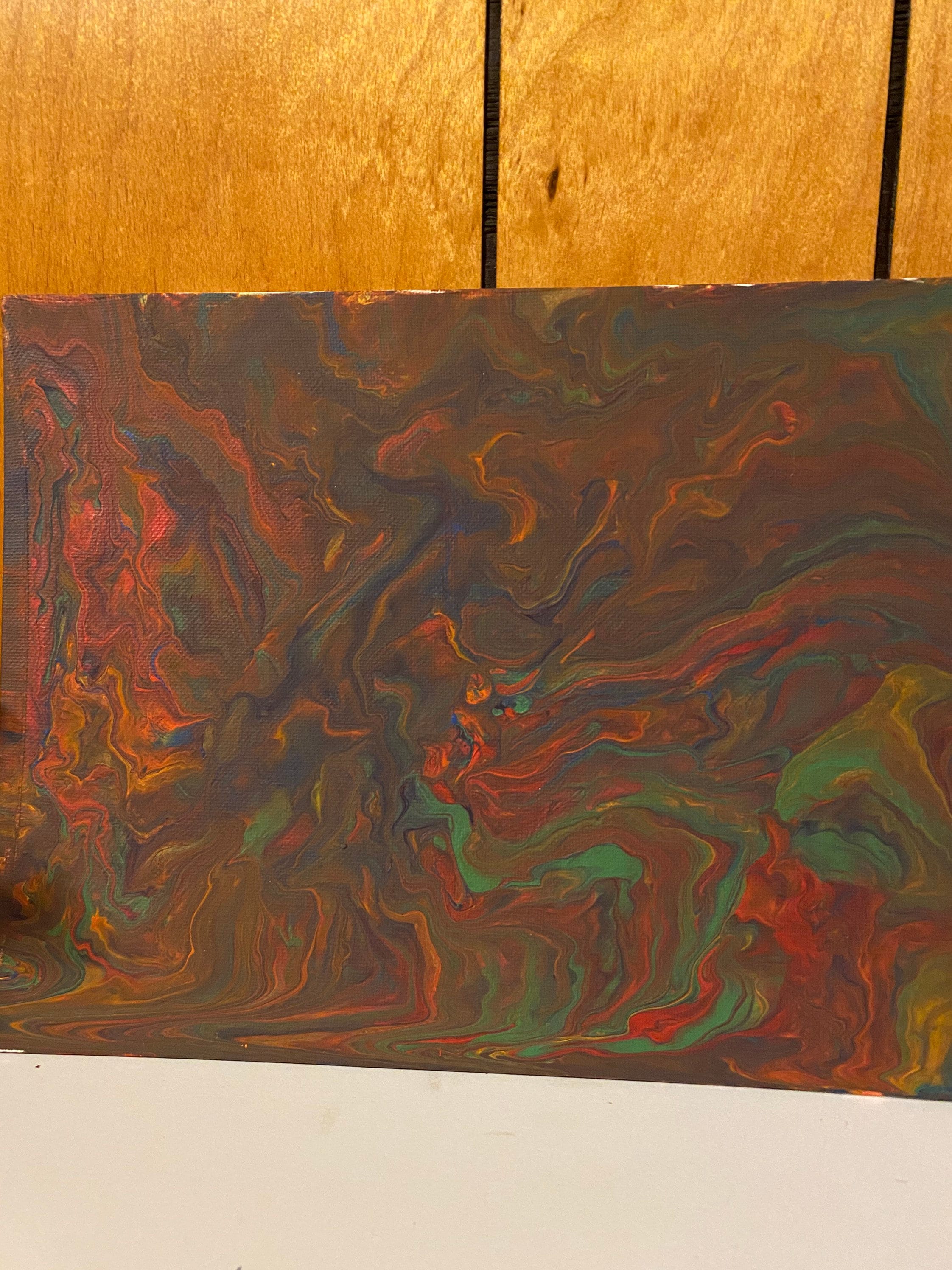 Demons Pour painting abstract art Acrylic painting Gothic | Etsy