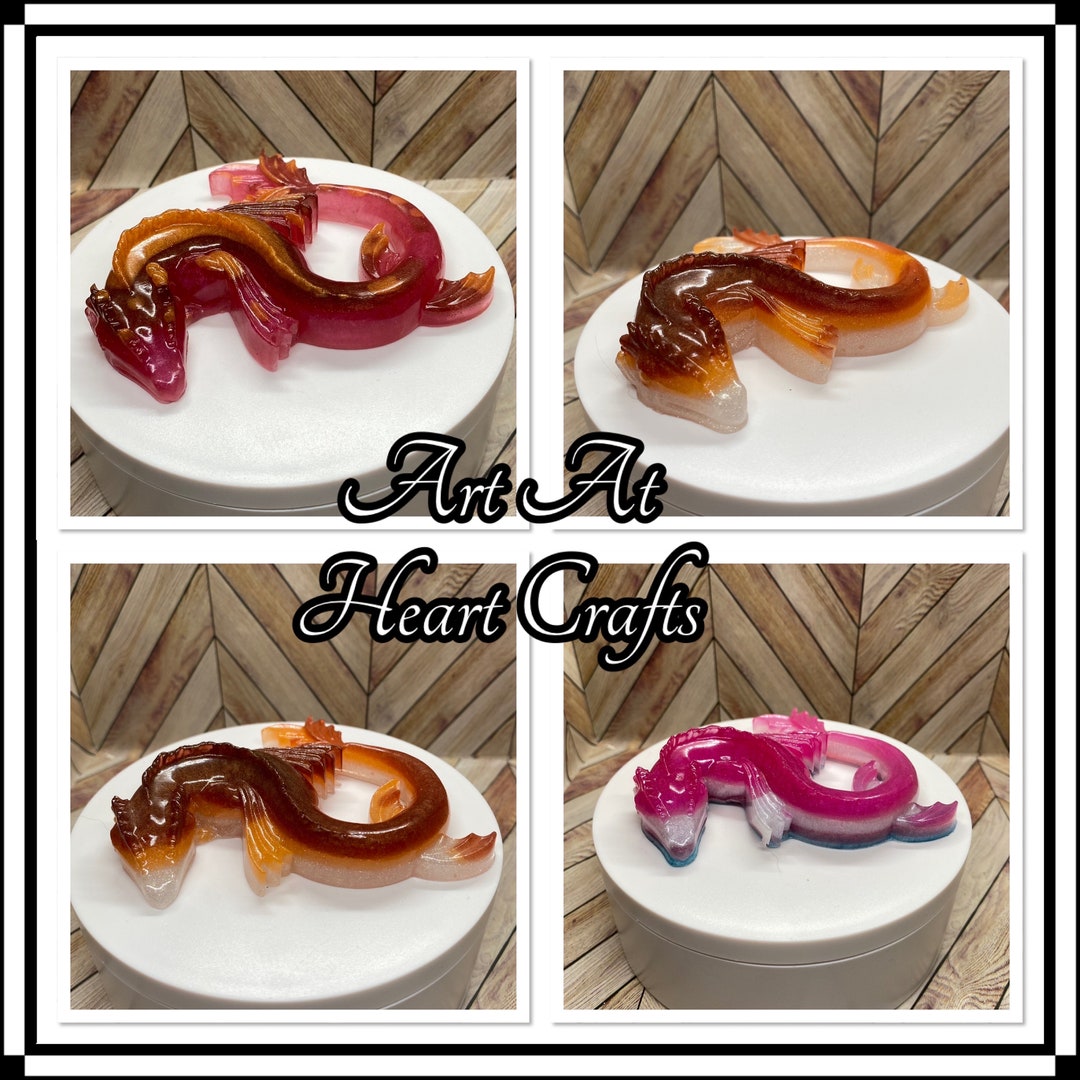 Dragon Resin Art, Dragon Decor, Dragon Theme Decor, Resin Decor, Epoxy ...