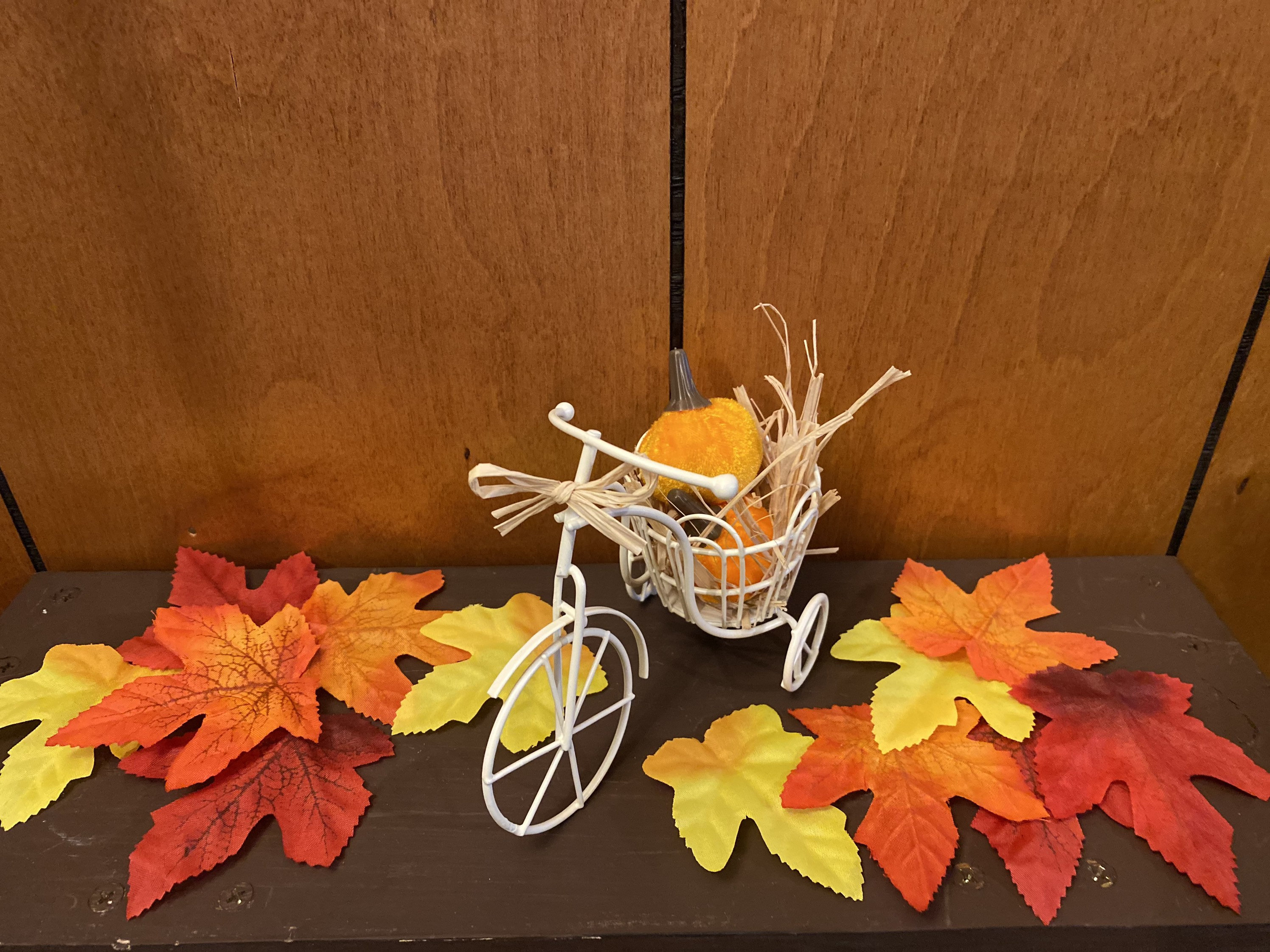 Metal Bicycle Decor, Bicycle Centerpiece, Fall Decor, Pumpkin Decor ...