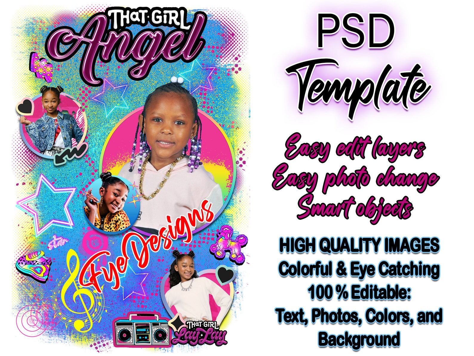 That Girl Lay Lay-custom PSD Template Instant Download 100% - Etsy New ...