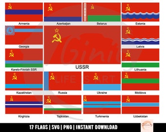 Soviet Union Flag Map