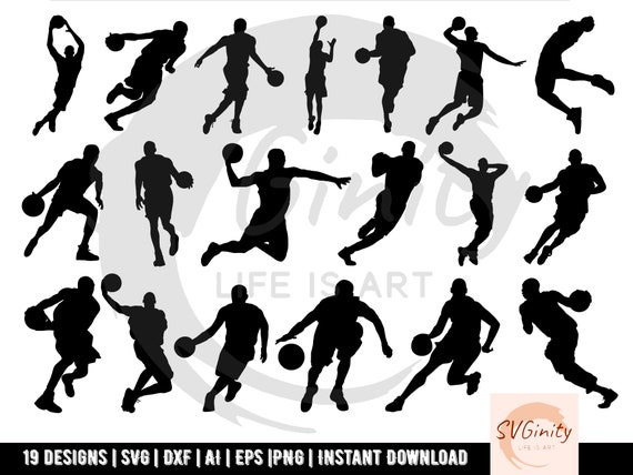 Basketball SVG Basketball Player Bundle Basketball | Etsy