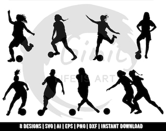 Girl Soccer Player Svg Soccer Svg Soccer Monogram Svg - Etsy