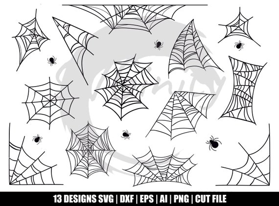 Spiderweb PNG Spiderweb Bundle SVG File for Cricut - Etsy