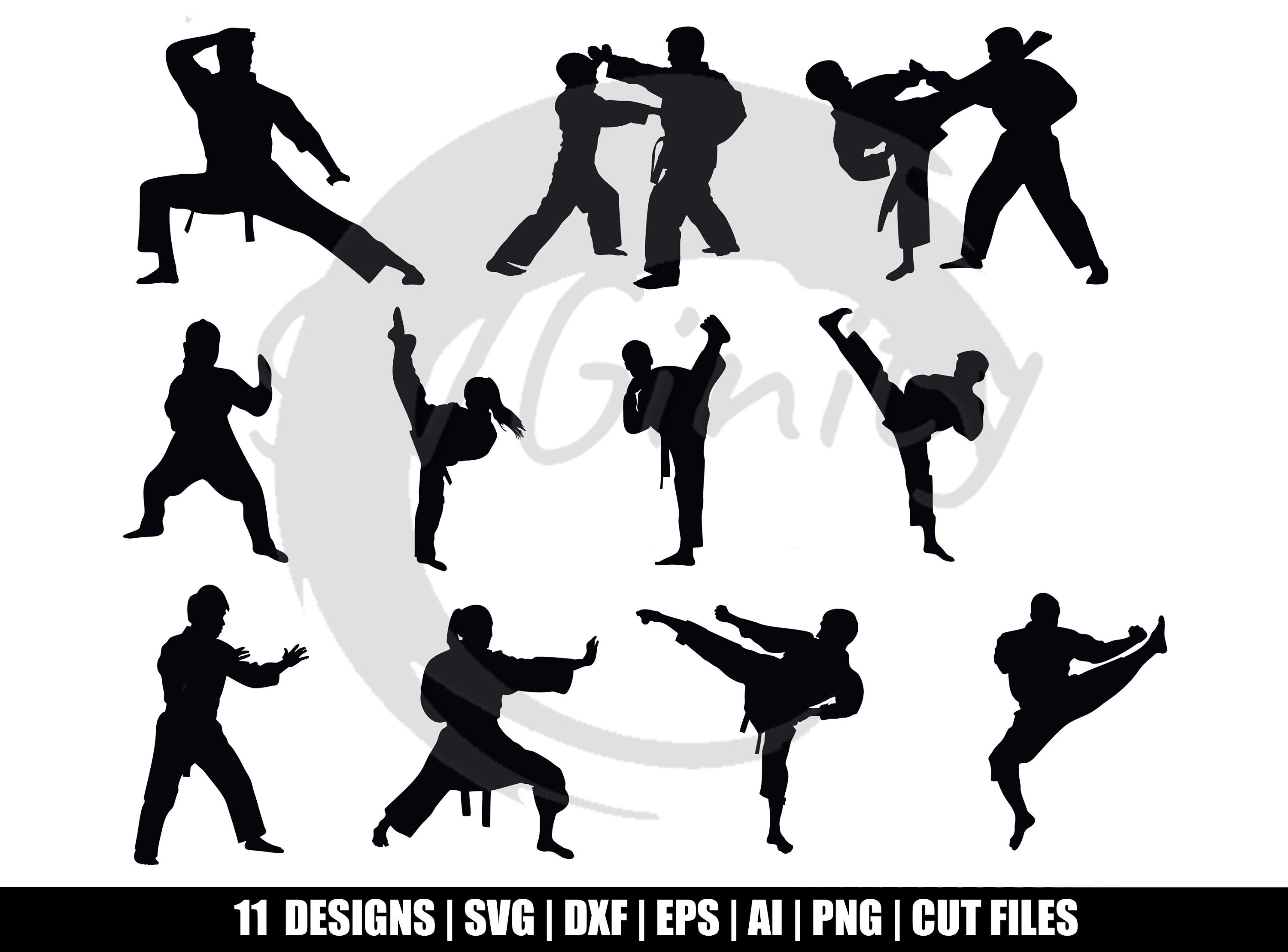 Karate SVG Karate Cut Files Karate Kid Svg für Cricut Karate Silhouette ...