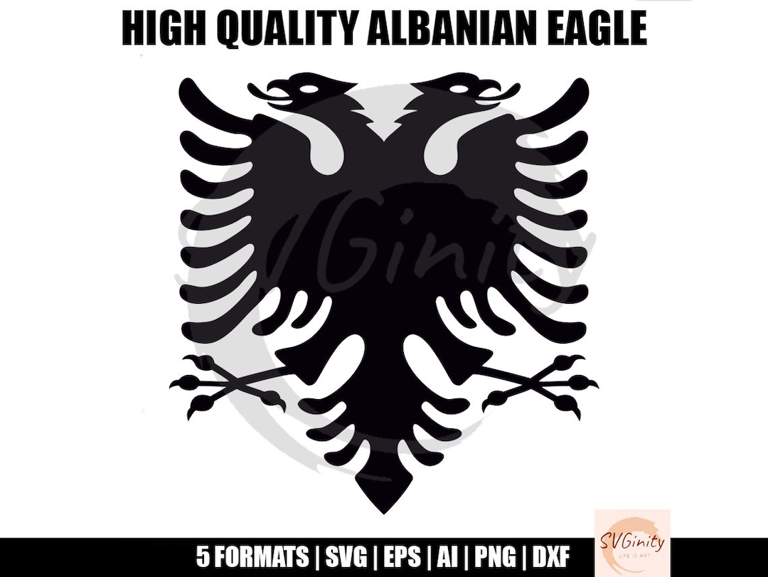 Albanian Eagle SVG File for Cricut Albanian Art Albania SVG Cricut Svg ...