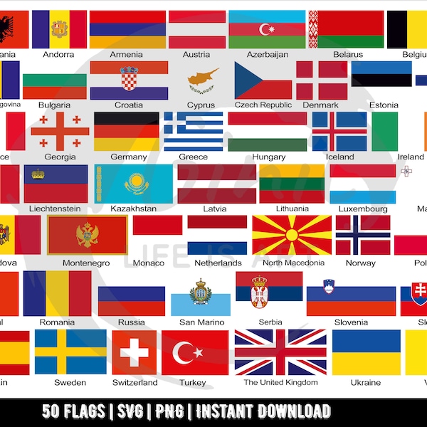 European Flags - Etsy