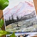 Art Print of Glowing Mount Rainier - Etsy