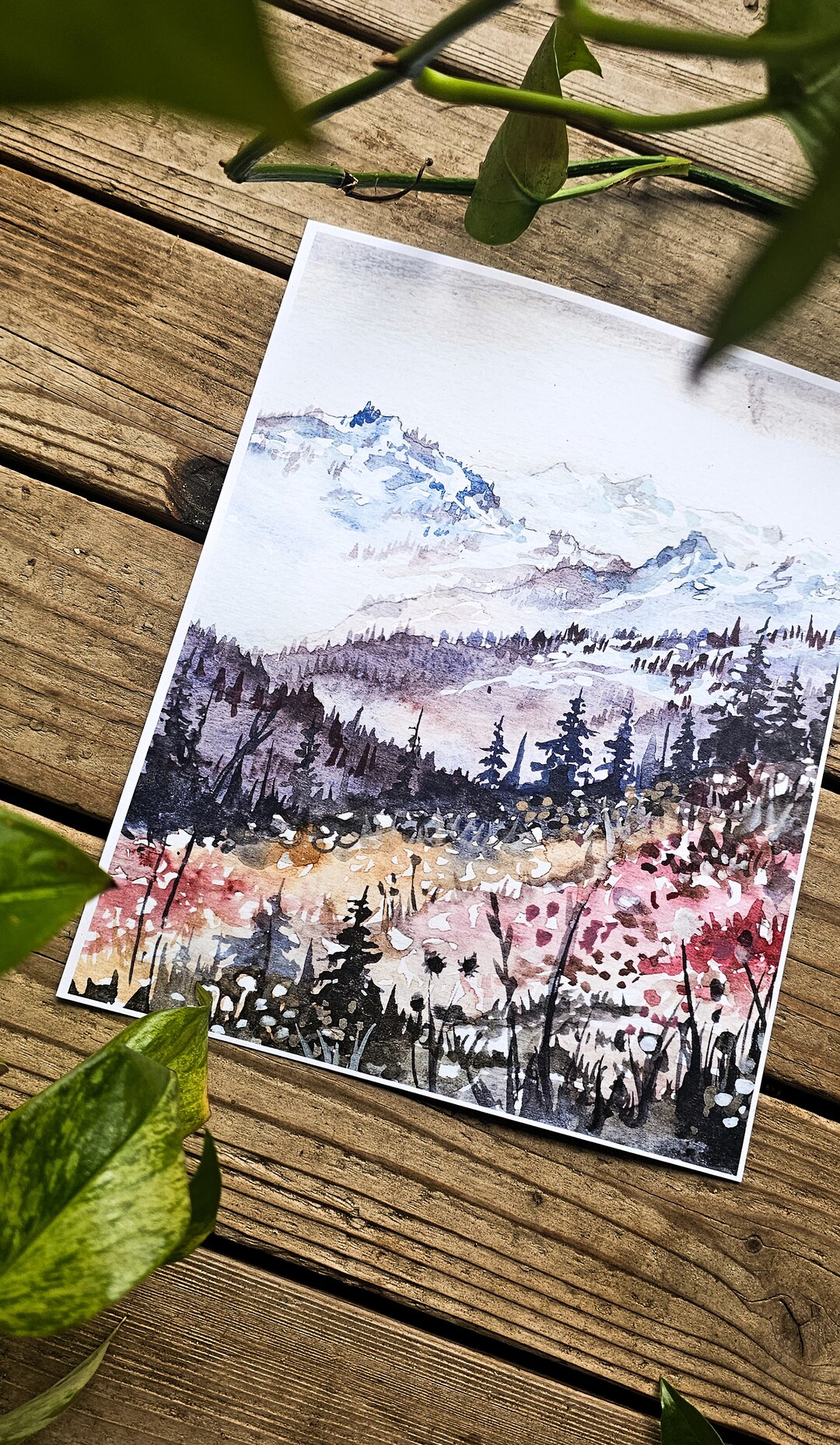 Art Print of Hurricane Ridge in Fall - Etsy