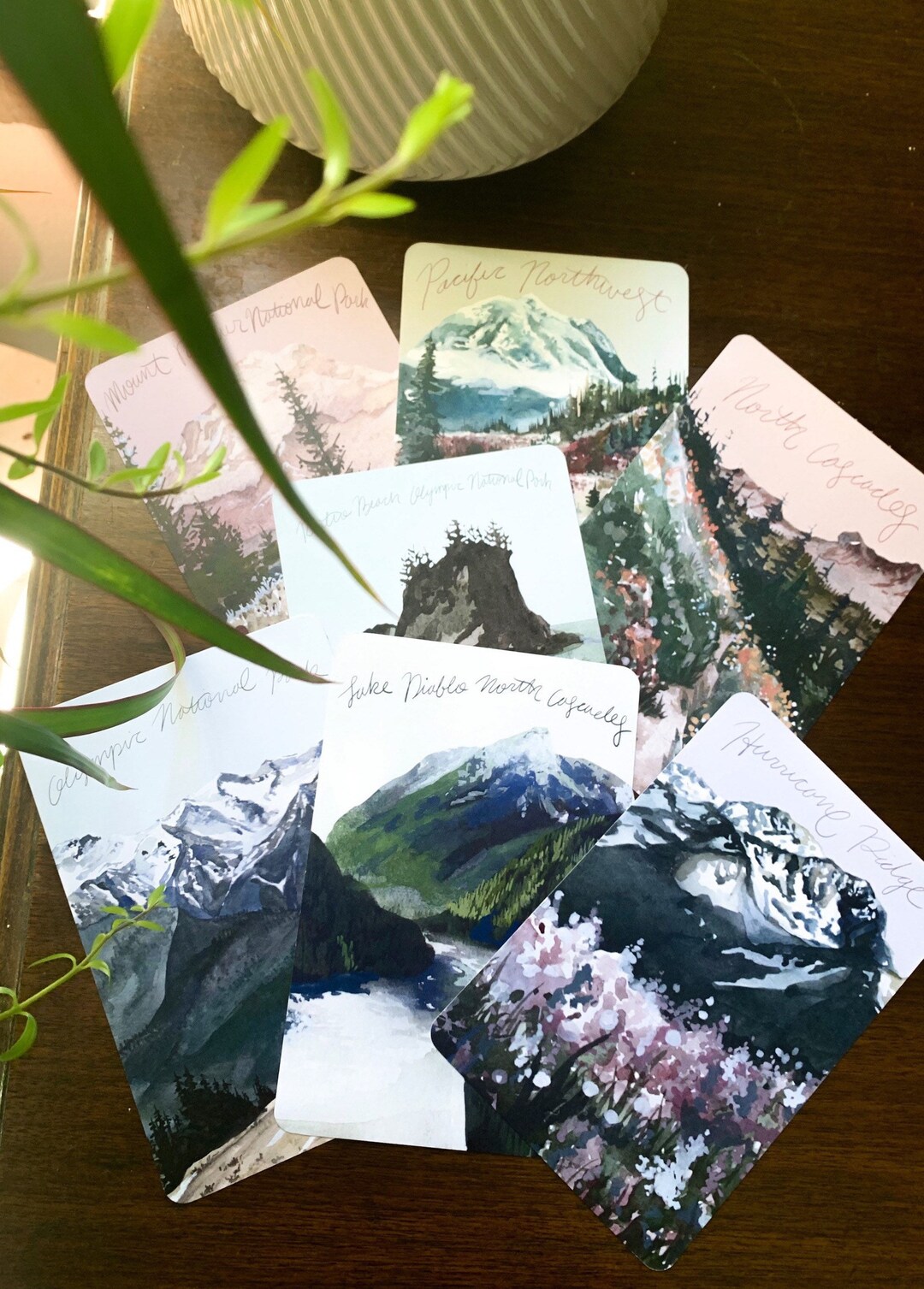 PNW Watercolor National Park Postcards 4x6 7 Designs - Etsy