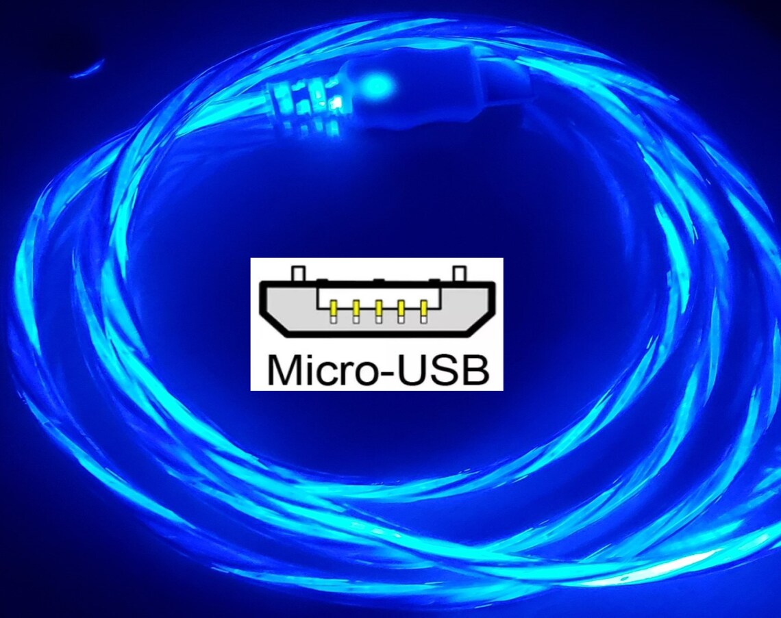 LED Light up USB Cable Luminous Fast Charger Charging Data | Etsy