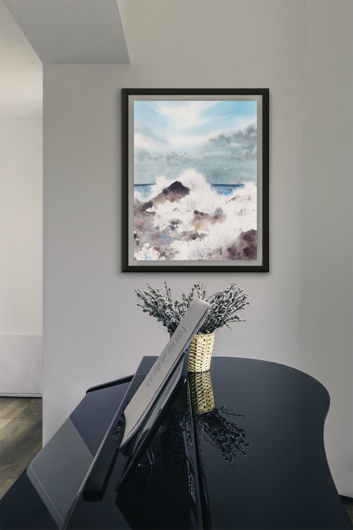 Every Breaking Wave is a Classic Wave Painting in Frame Made - Etsy