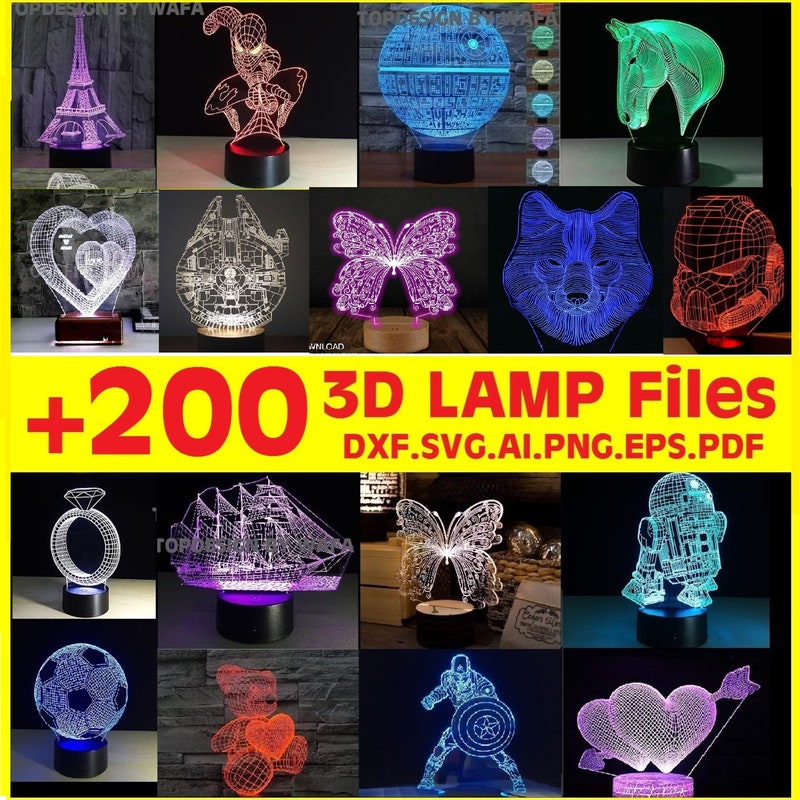 Led Lamp Laser File - Etsy