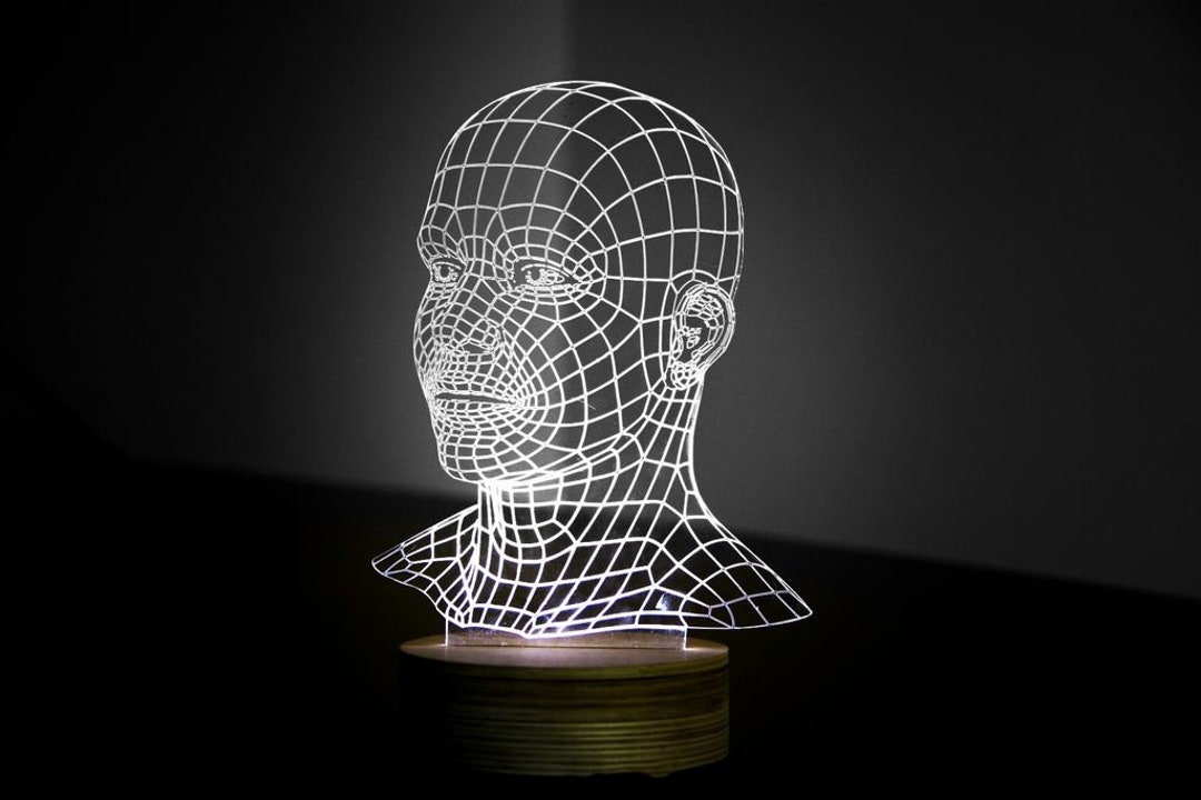 3D Vector Laser Cut Led Acrylic,3d Table Night Light Acrylic Illusion ...