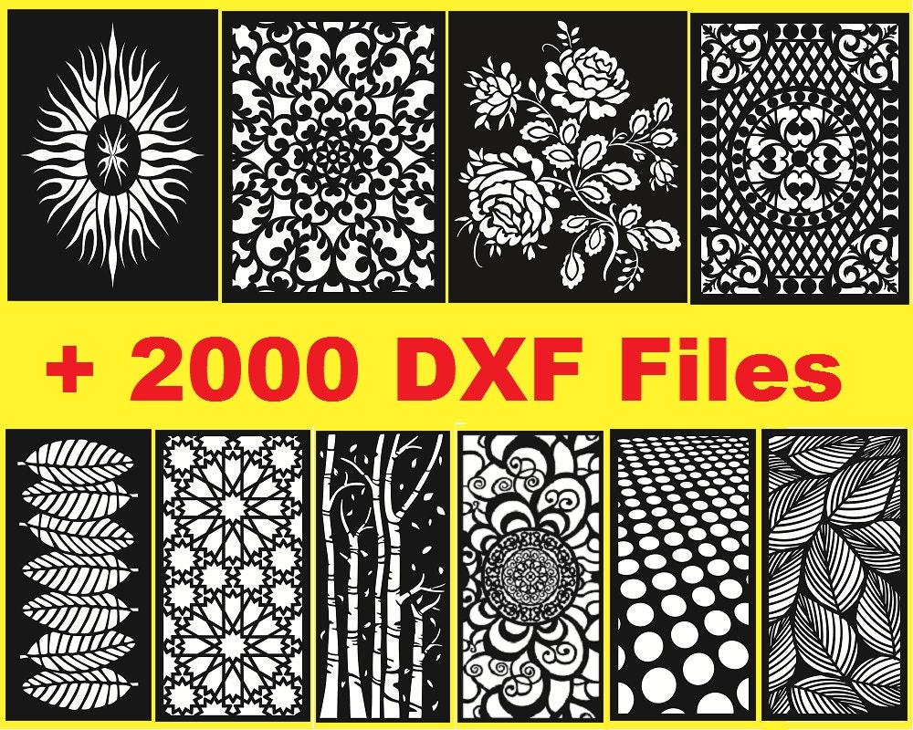 Super Pack | +2000 Dxf Files for Cnc | +200 Acrylic Lamp Files | File ...