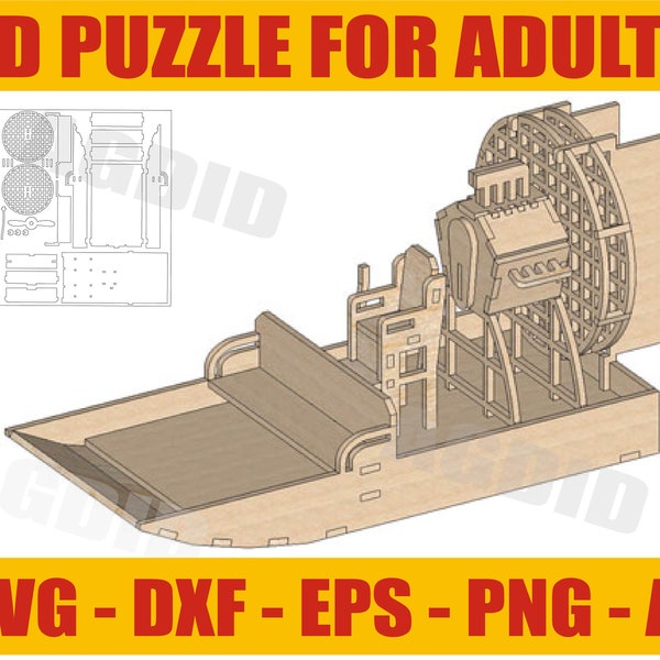 Honeybee 3D Puzzle for Adult, 3D Plasma Cut and Laser Cut 3D Puzzle, 3D ...