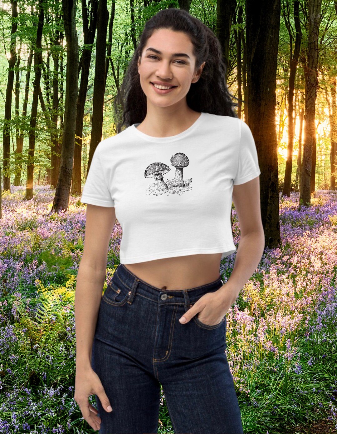 Mushroom Crop Top Mushroom Top Crop Tops for Women - Etsy