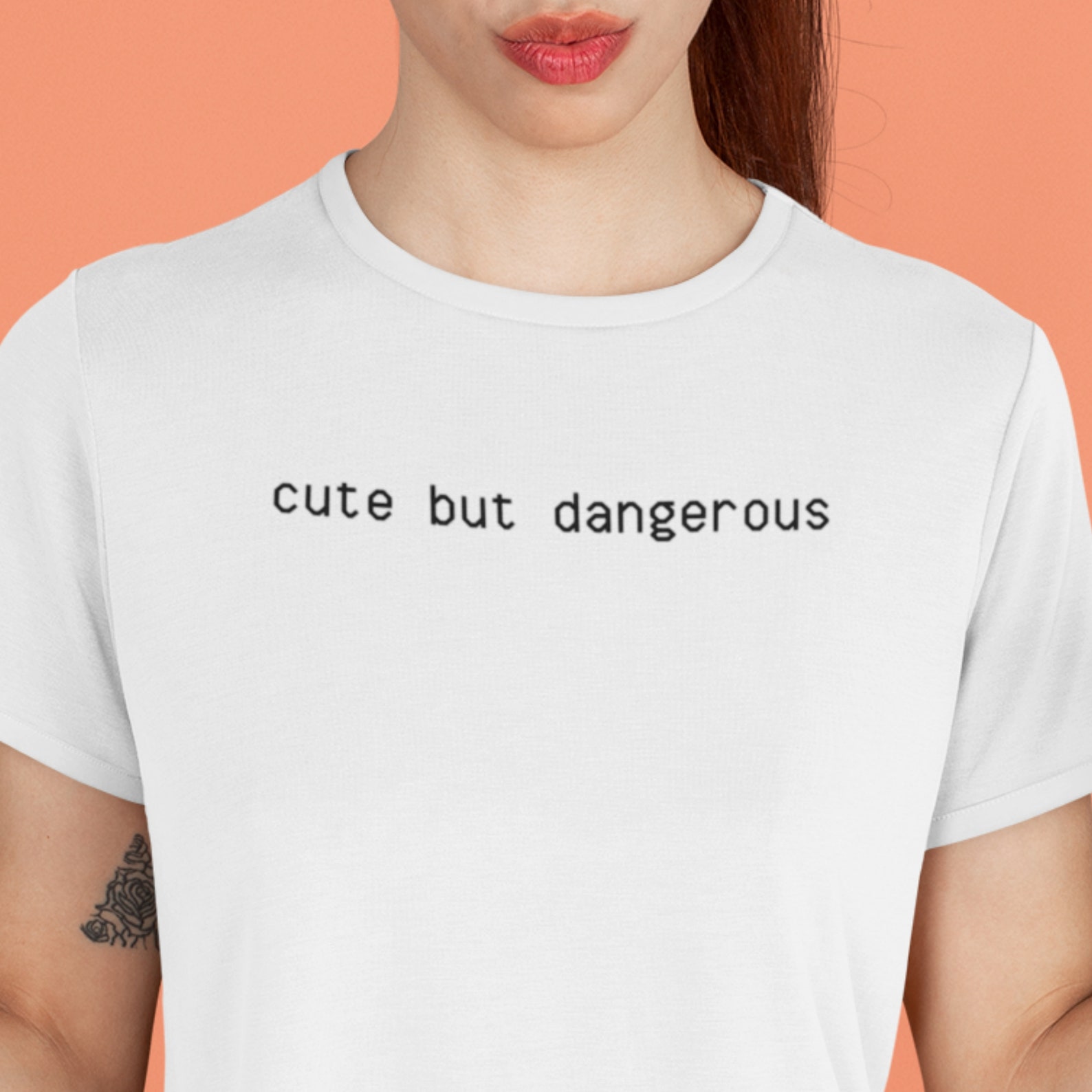 CUTE BUT DANGEROUS Crop Top Meme Crop Top Sassy Crop Top Y2K Fashion ...