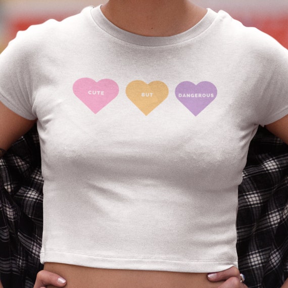 Sassy Crop Top CUTE BUT DANGEROUS Meme Crop Top Y2K | Etsy