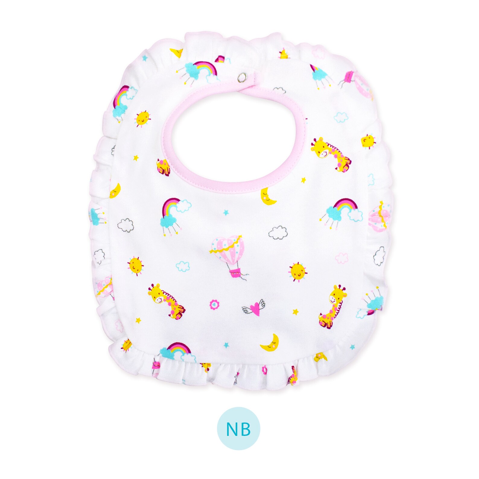 Baby's Cotton Stuff Snap-on Bib, Muslin Bibs, Newborns Adjustable Snap ...