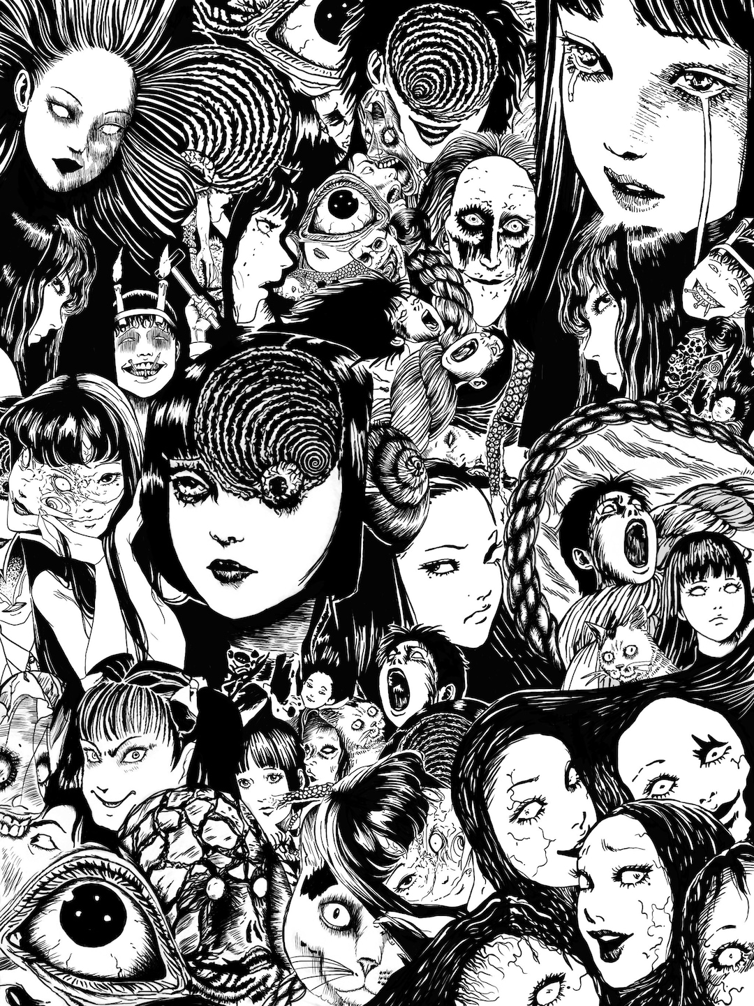 Digital Art Print Japanese Manga Junji Ito Horror Art - Etsy