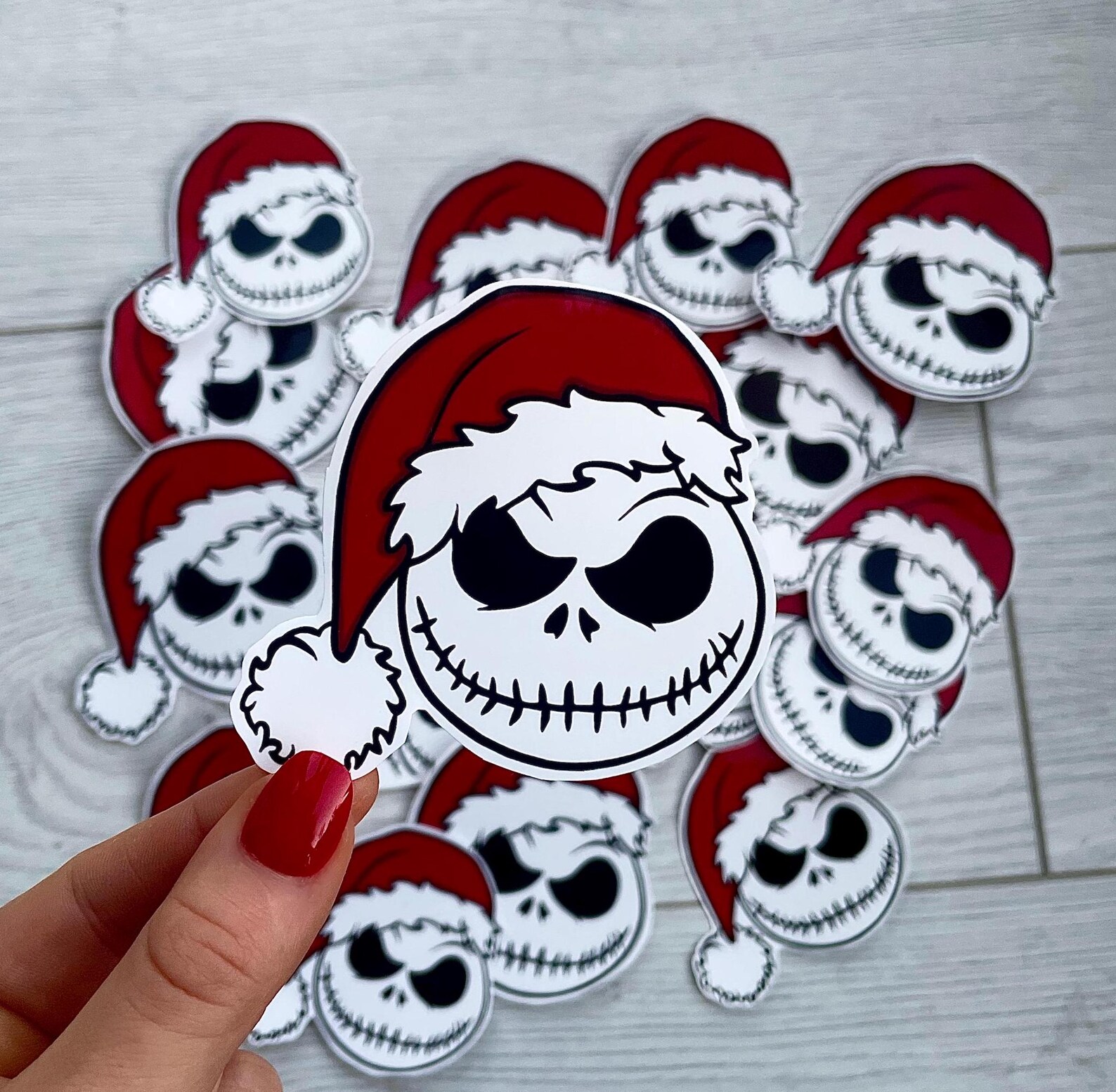 Jack Skellington Christmas Sticker Pack 5 Pack - Etsy