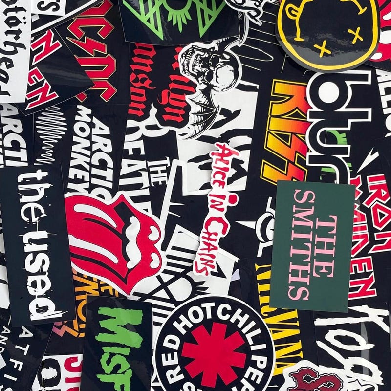 Rock Band Stickers - Etsy