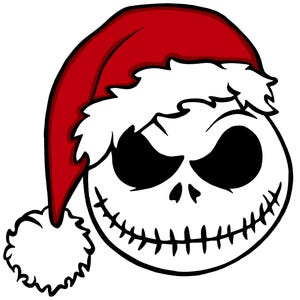 Jack Skellington Christmas Sticker Pack 5 Pack - Etsy
