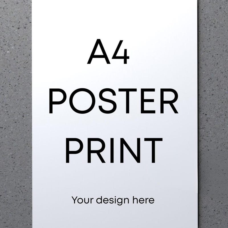 Custom A4 Card Printing - Etsy UK
