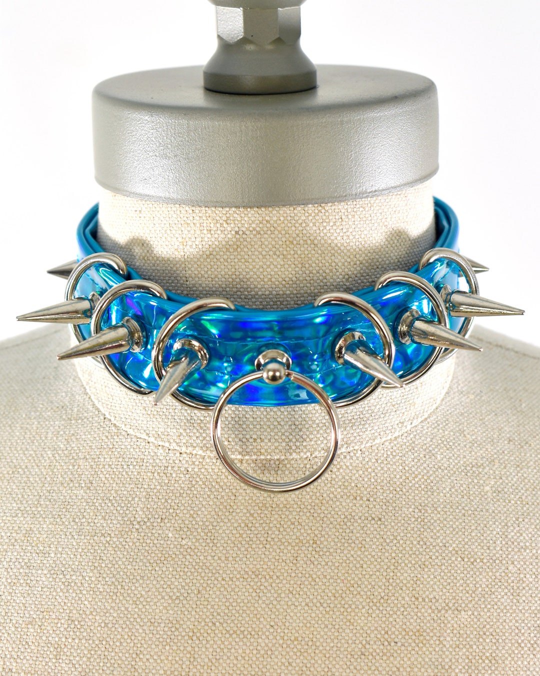 Premium - Blue Holographic Choker - Etsy