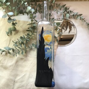 Starry Night Inspired Recycled Decorative Bottle - Etsy