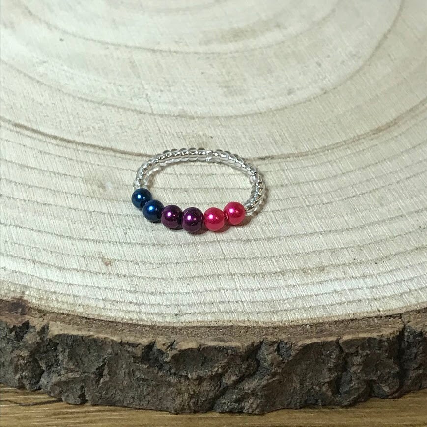 LGBTQ Beaded Pride Flag Rings - Etsy