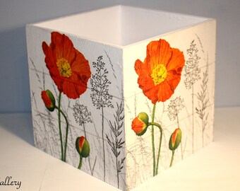 Poppies Wooden Box - Etsy
