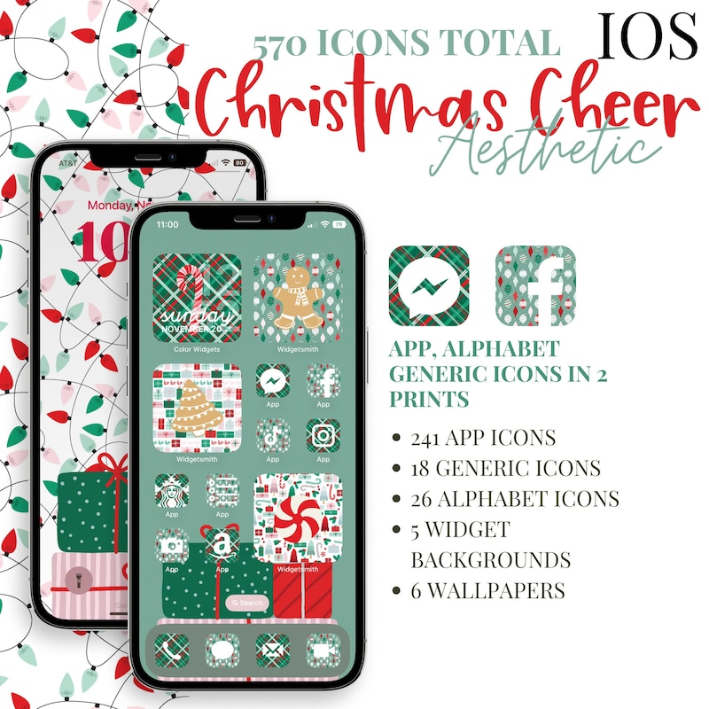 Free Christmas App Icons - Etsy