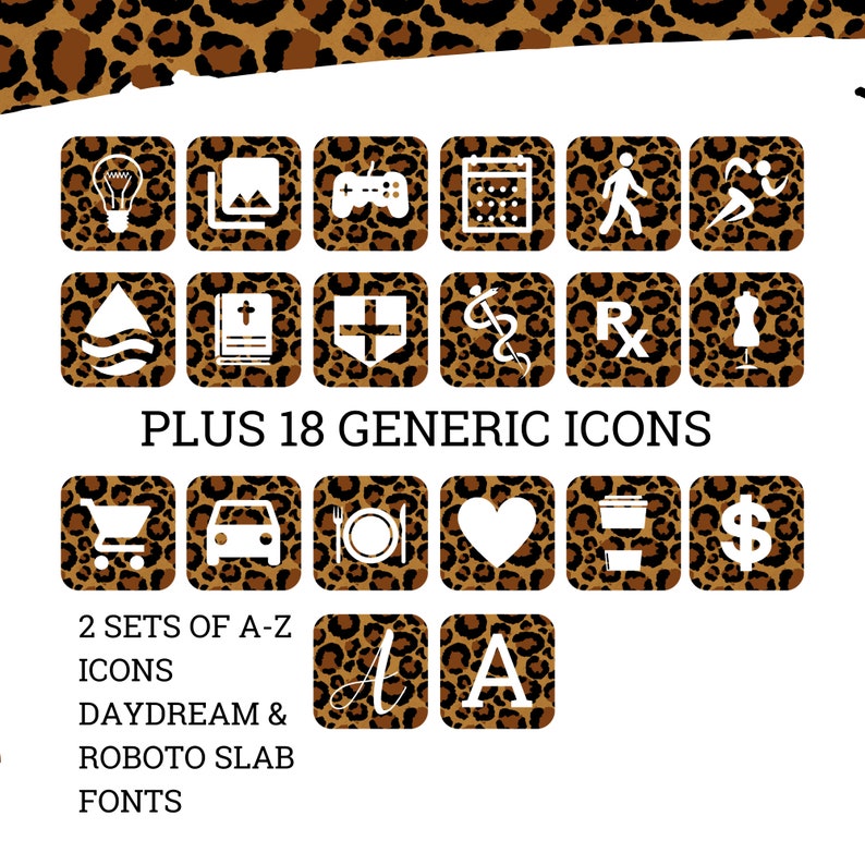 Leopard App Icon Pack: 272 Icons + 5 Custom Icons (digital Download) - Etsy