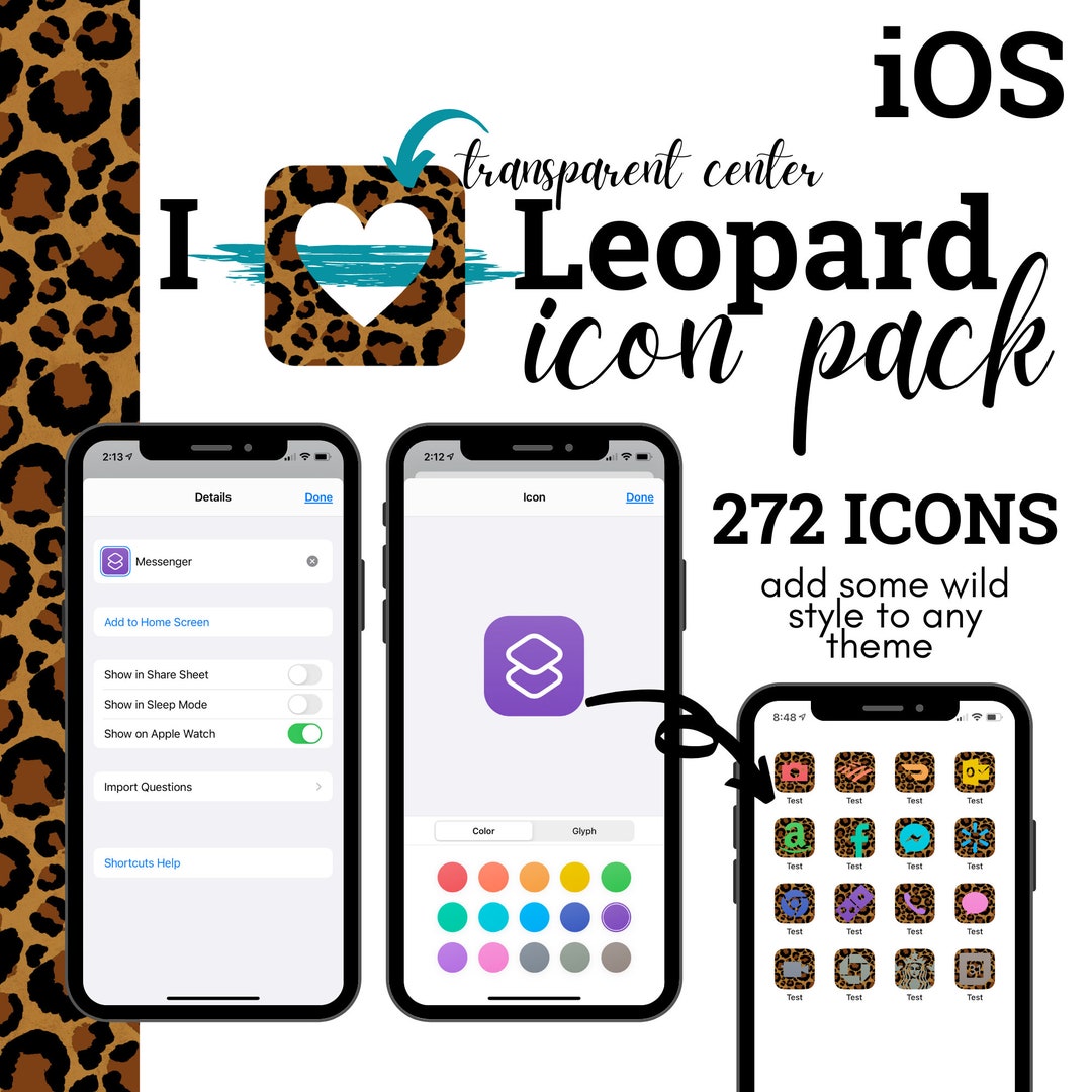I Love Leopard App Icon Pack; 272 Popular App Icons With Generic and ...