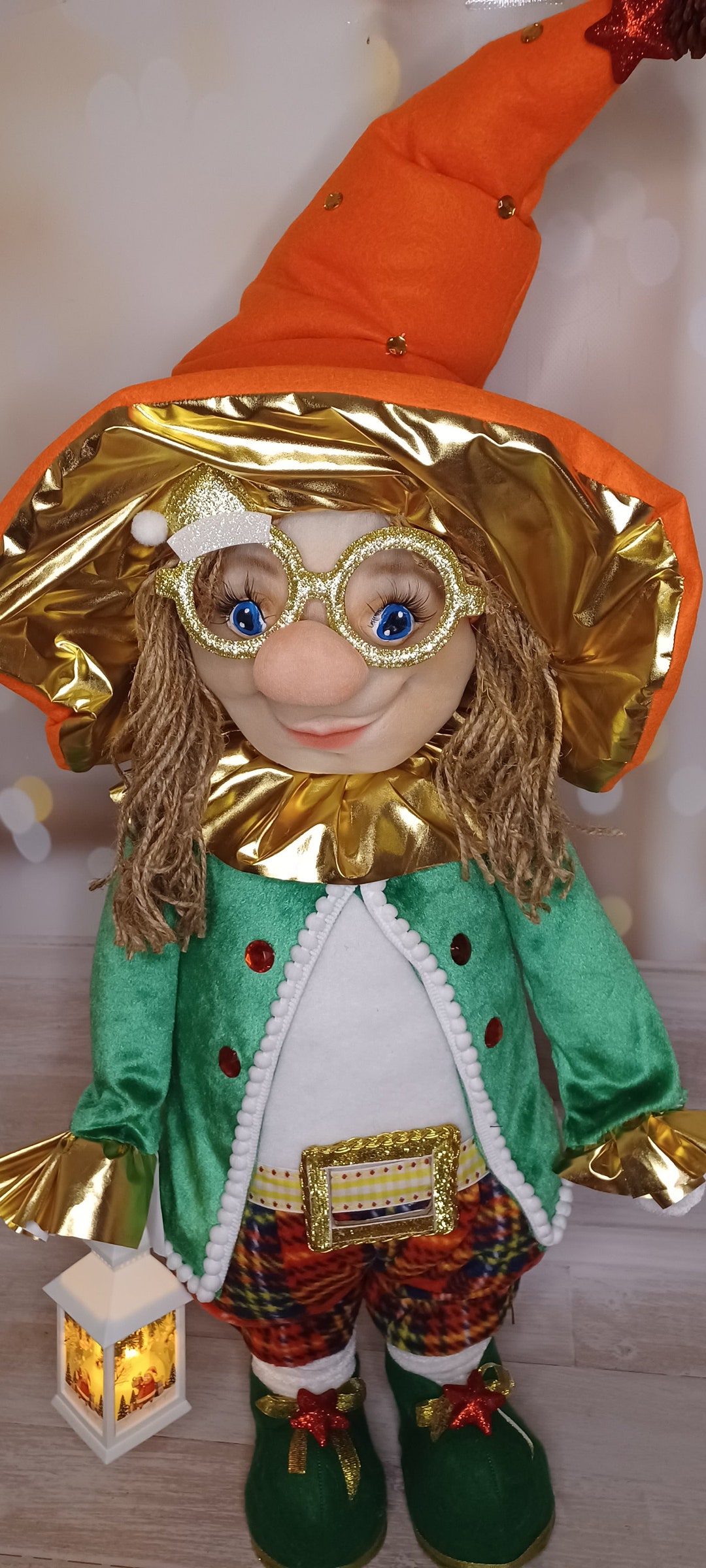 Christmas Gnome,hand Made Textile Doll - Etsy