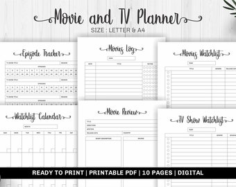 Tv Tracker Printable - Etsy