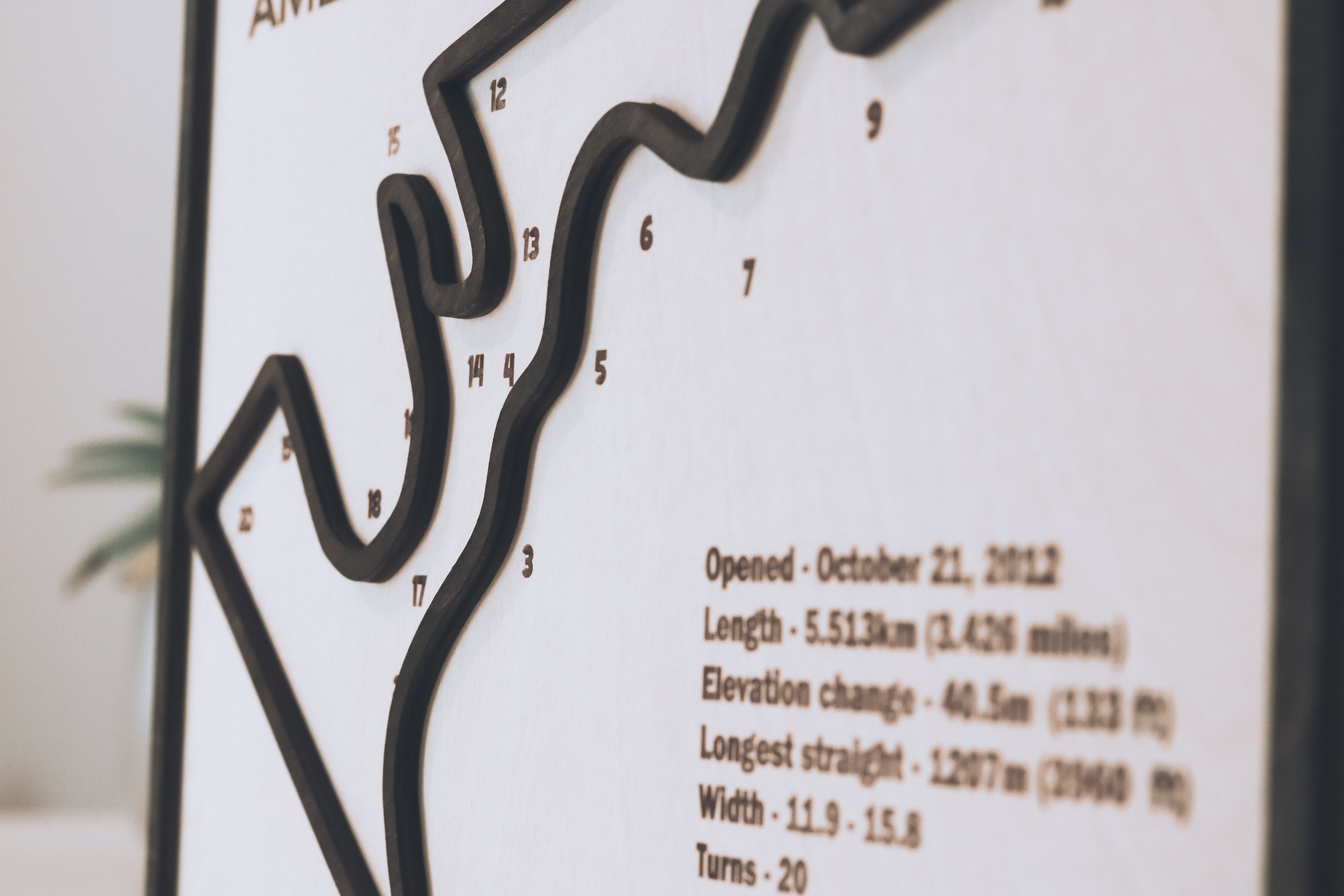 Circuit of the Americas F1 Track, F1 Circuit, F1 Gift Wall Decor, Gift ...