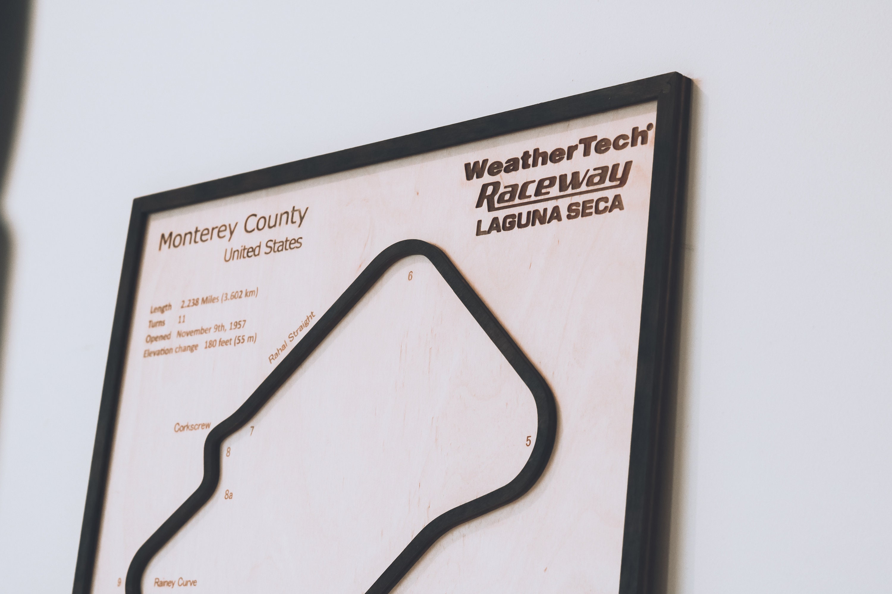 Laguna Seca 30x30 , Wall Decor, Gift Birthday Christmas Present F1 ...