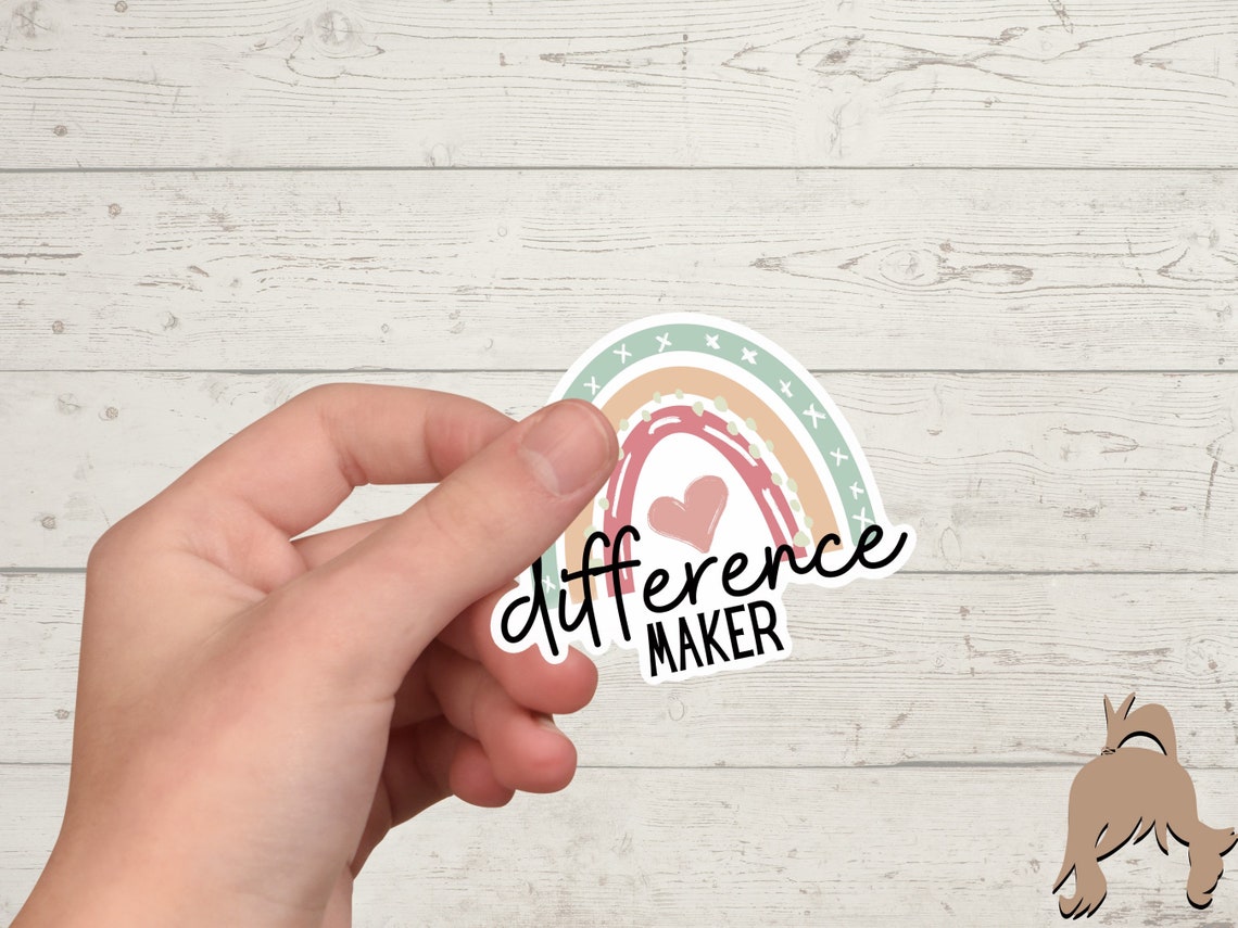 Difference Maker Sticker Teacher Sticker School Sticker - Etsy