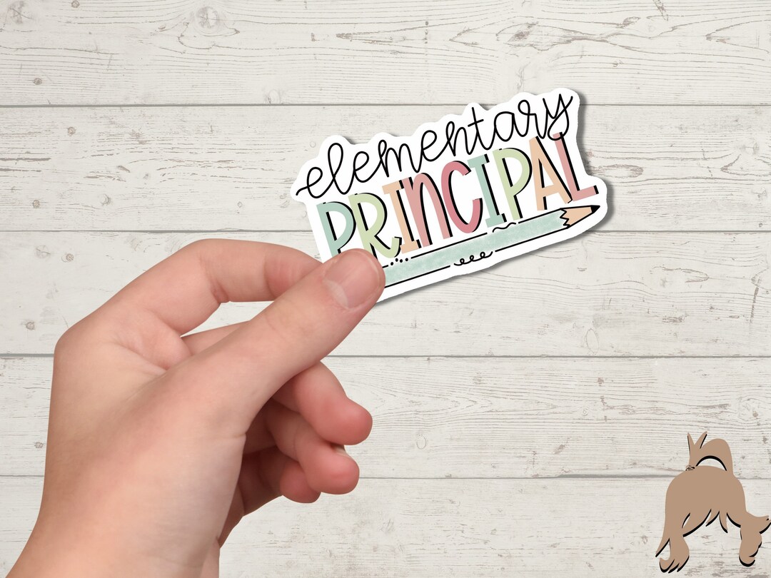 Elementary Principal Sticker | Waterproof Vinyl Teacher Gift - Etsy