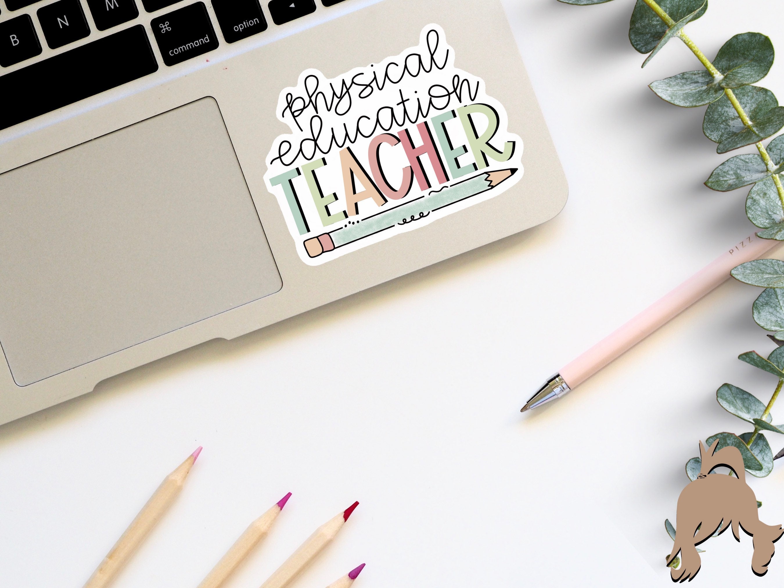 PE Teacher Sticker Physical Education Sticker Educator - Etsy