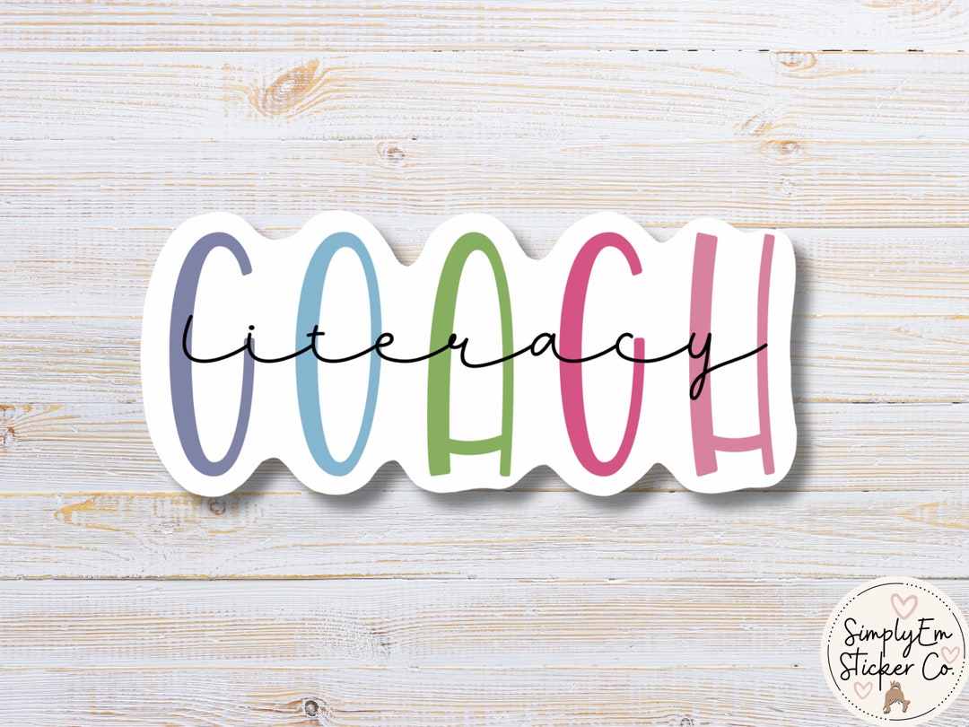 Literacy Coach Rainbow Sticker | Teacher Sticker | Phonics | Laptop ...
