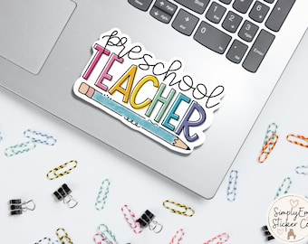 Teacher Sticker Teaching Work of Heart Sticker Teacher Gift Teacher ...