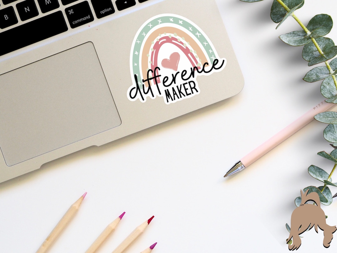 Difference Maker Sticker Teacher Sticker School Sticker - Etsy