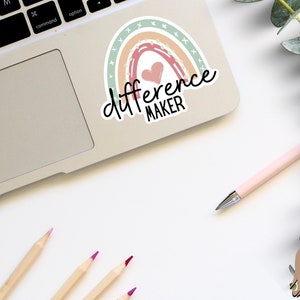Difference Maker Sticker Teacher Sticker School Sticker | Etsy