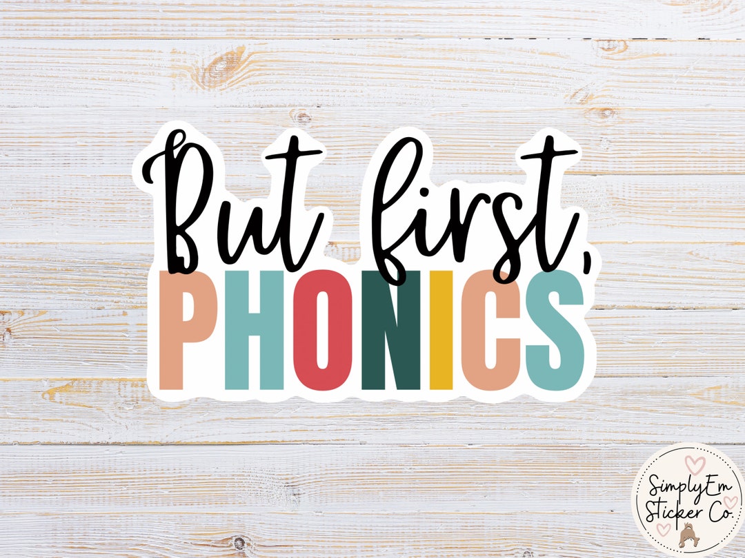 First Phonics Teacher Sticker: Waterproof Vinyl Laptop Decal - Etsy