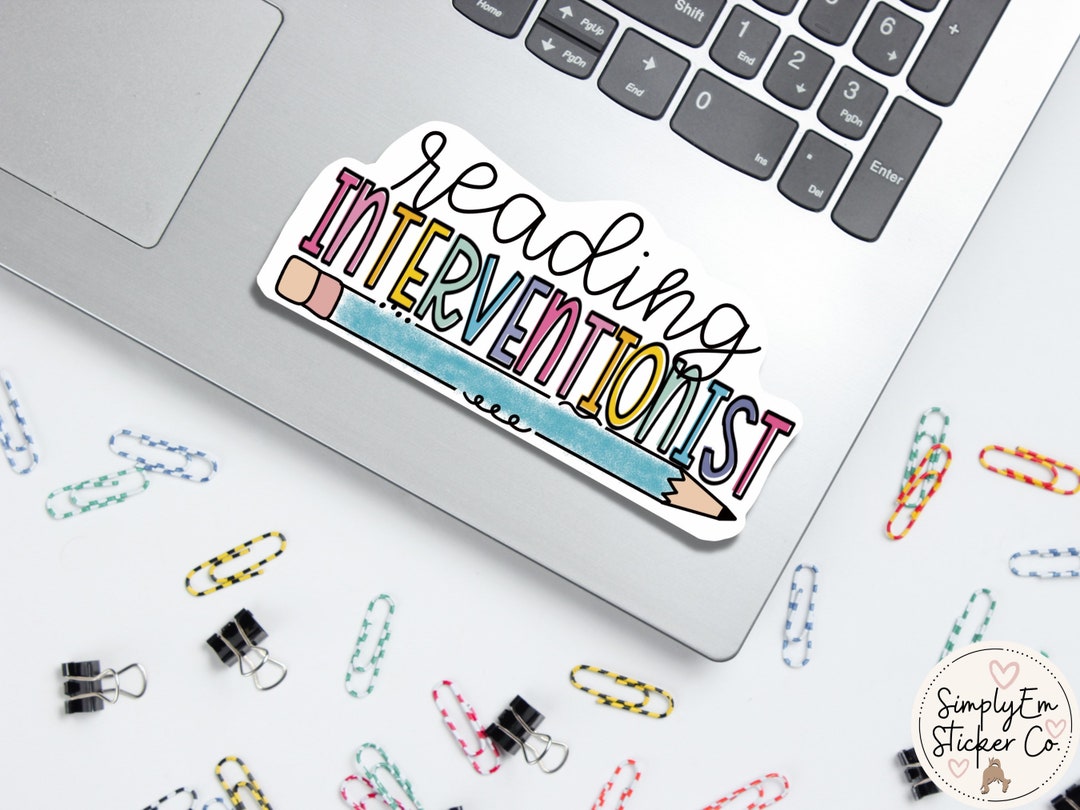 BRIGHT Reading Interventionist Sticker | Teacher Sticker | Educator ...