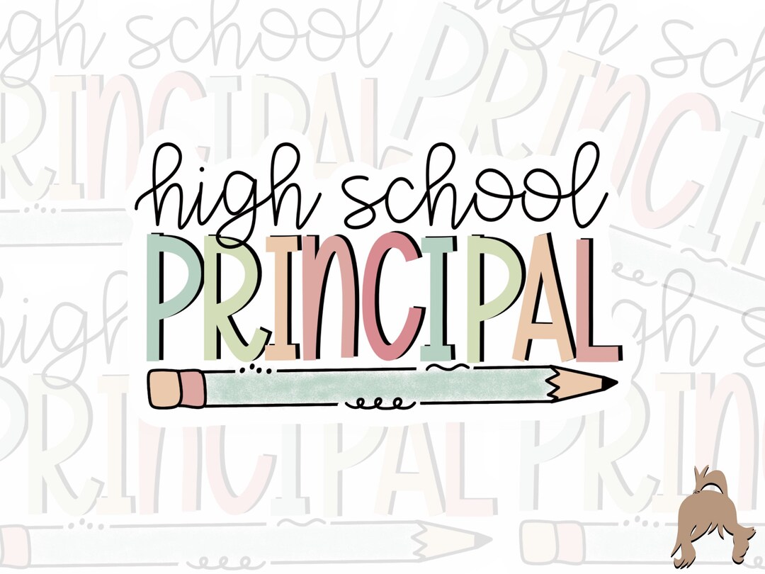High School Principal Sticker Teacher Sticker Educator Laptop Sticker ...